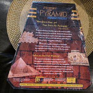 Games | Mystery Of The Pyramid Jigsaw Puzzle 3d Puzzle Vintage | Poshmark